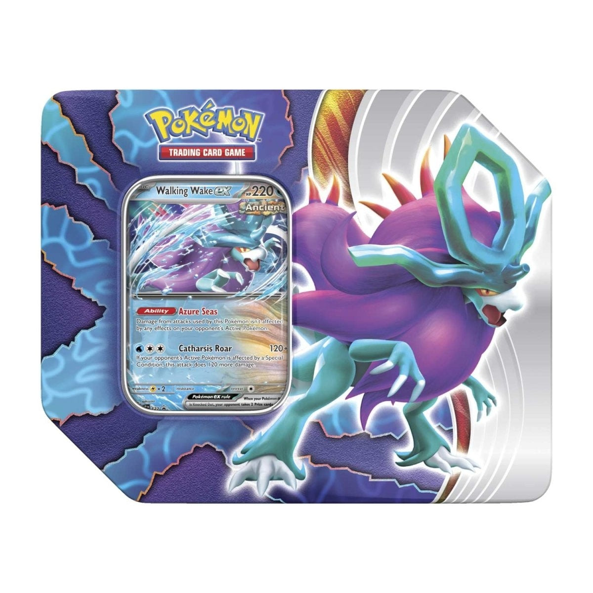 Walking Wake ex Paradox Clash Legends Scarlet & Violet Pokemon Tin ...